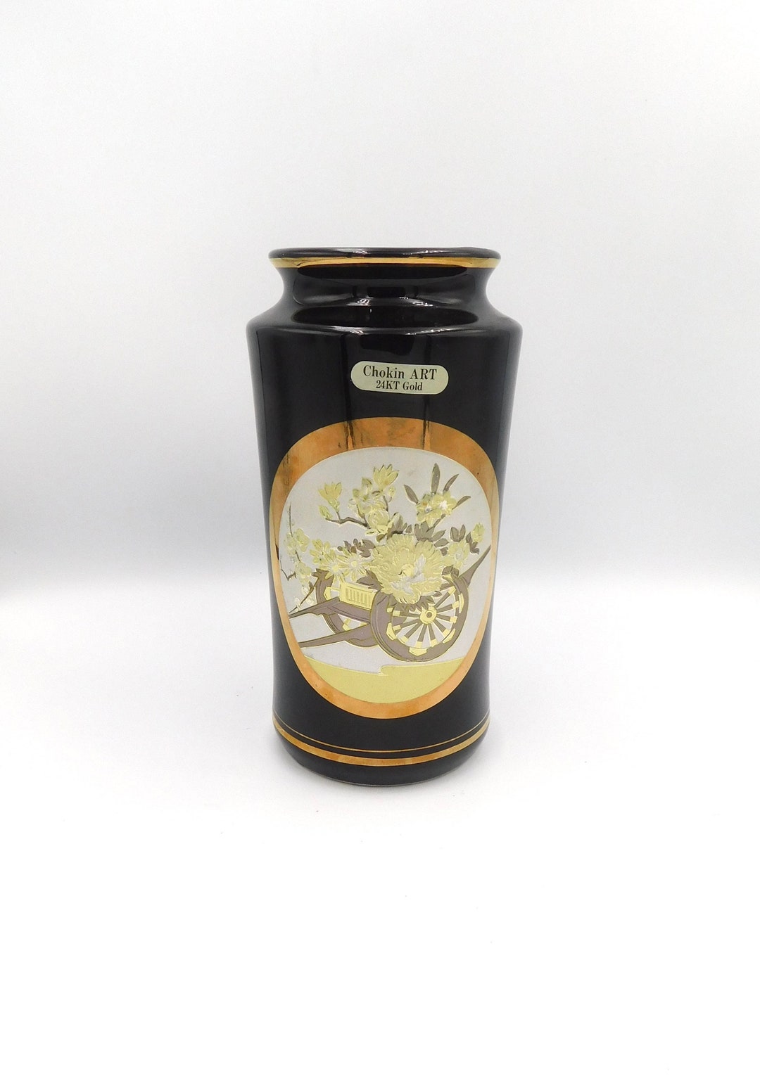 Vintage Japanese Chokin Art Vase Ware 24K Gold Edged - Etsy UK