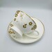 Vintage Laura Ashley Coffee/tea Cup and Saucer Gold and White Two Sets ...