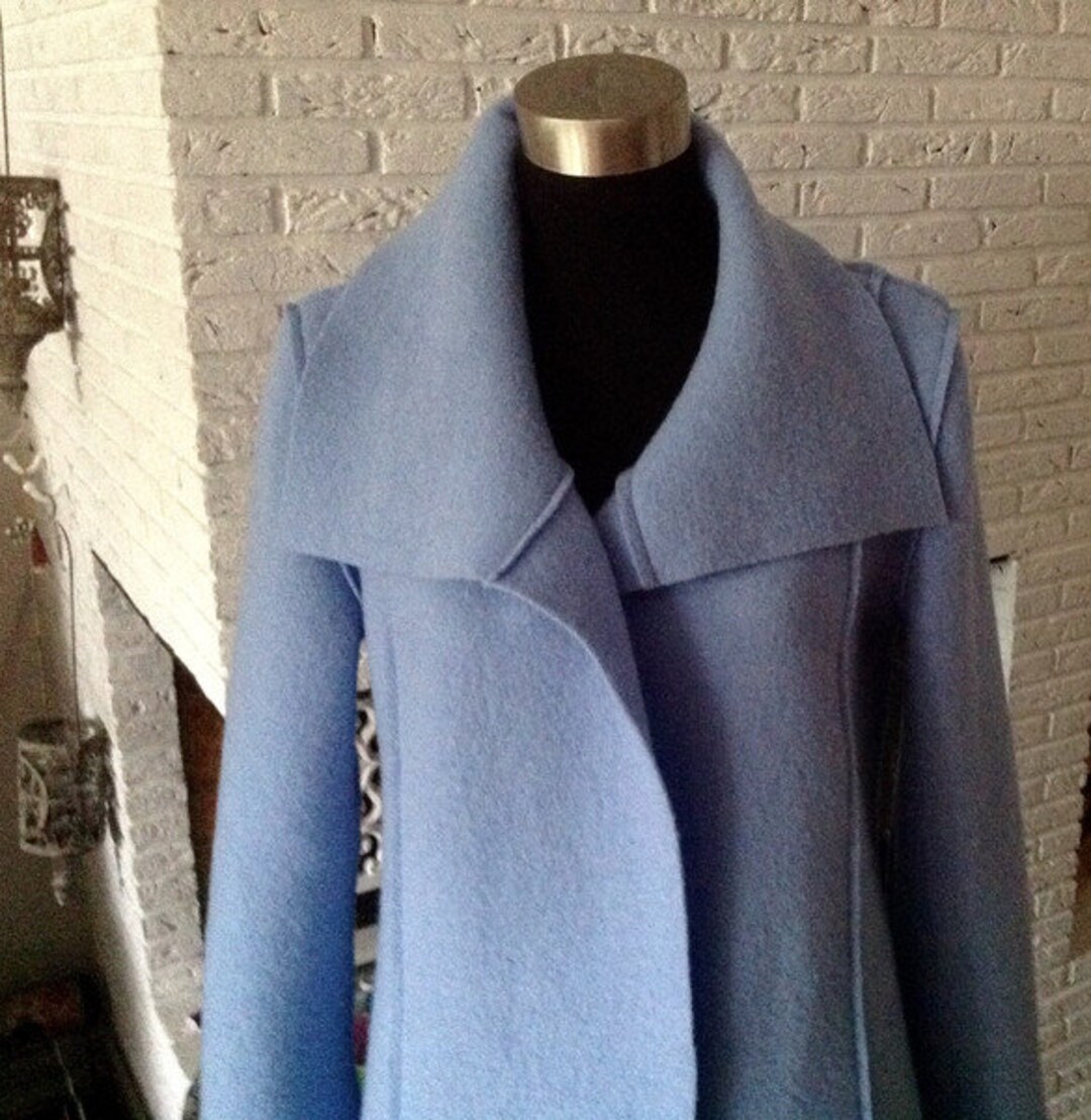 Capriolo Blue Sky the Cuddly Casual Coat - Etsy