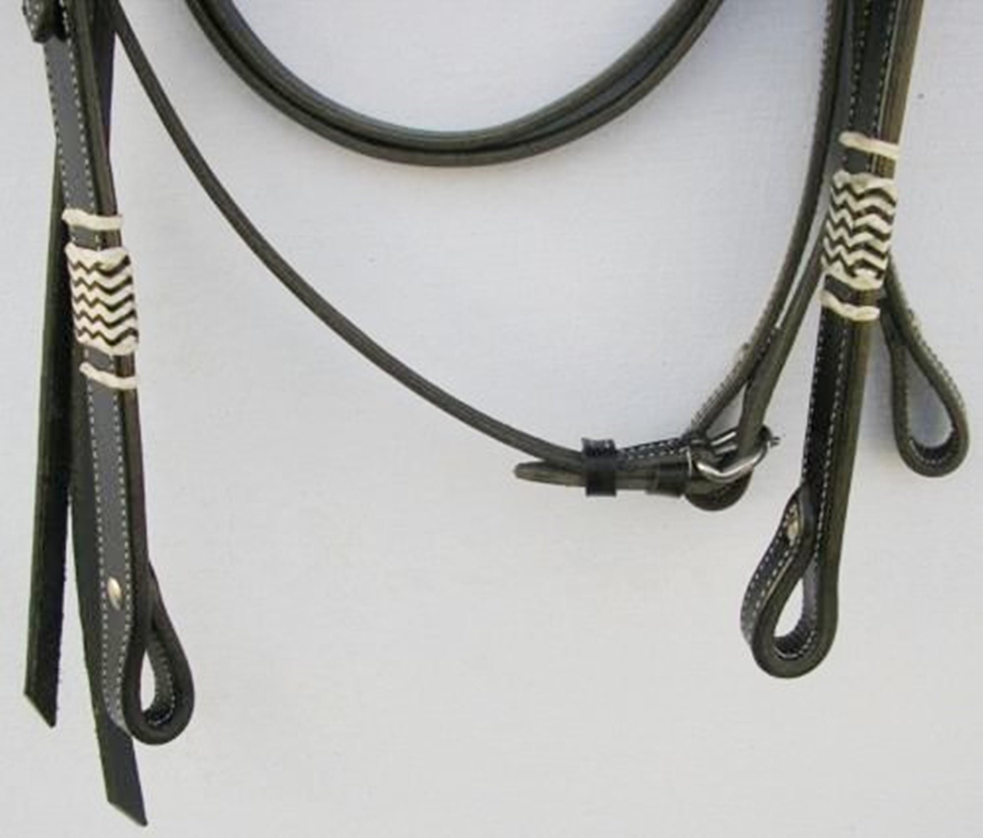 Horse Hair Light Western Leather Headstall Rawhide Futurity - Etsy