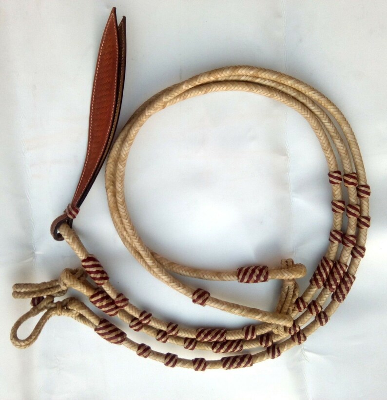 New Hand Braided Brown Rawhide Show Romel Romal Reins Horse Tack ... New Hand Braided Brown Rawhide Show Romel Romal Reins Horse Tack ...