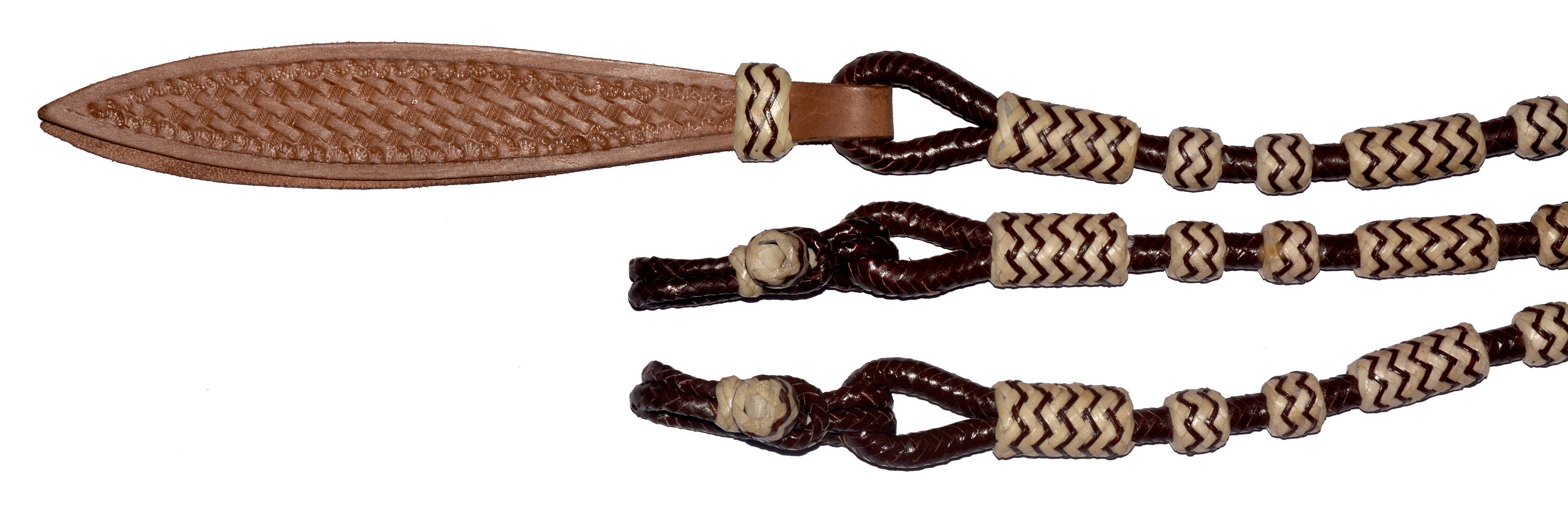 RSI New Hand Braided Brown Rawhide Show Romel Romal Reins Horse Tack ... RSI New Hand Braided Brown Rawhide Show Romel Romal Reins Horse Tack ...