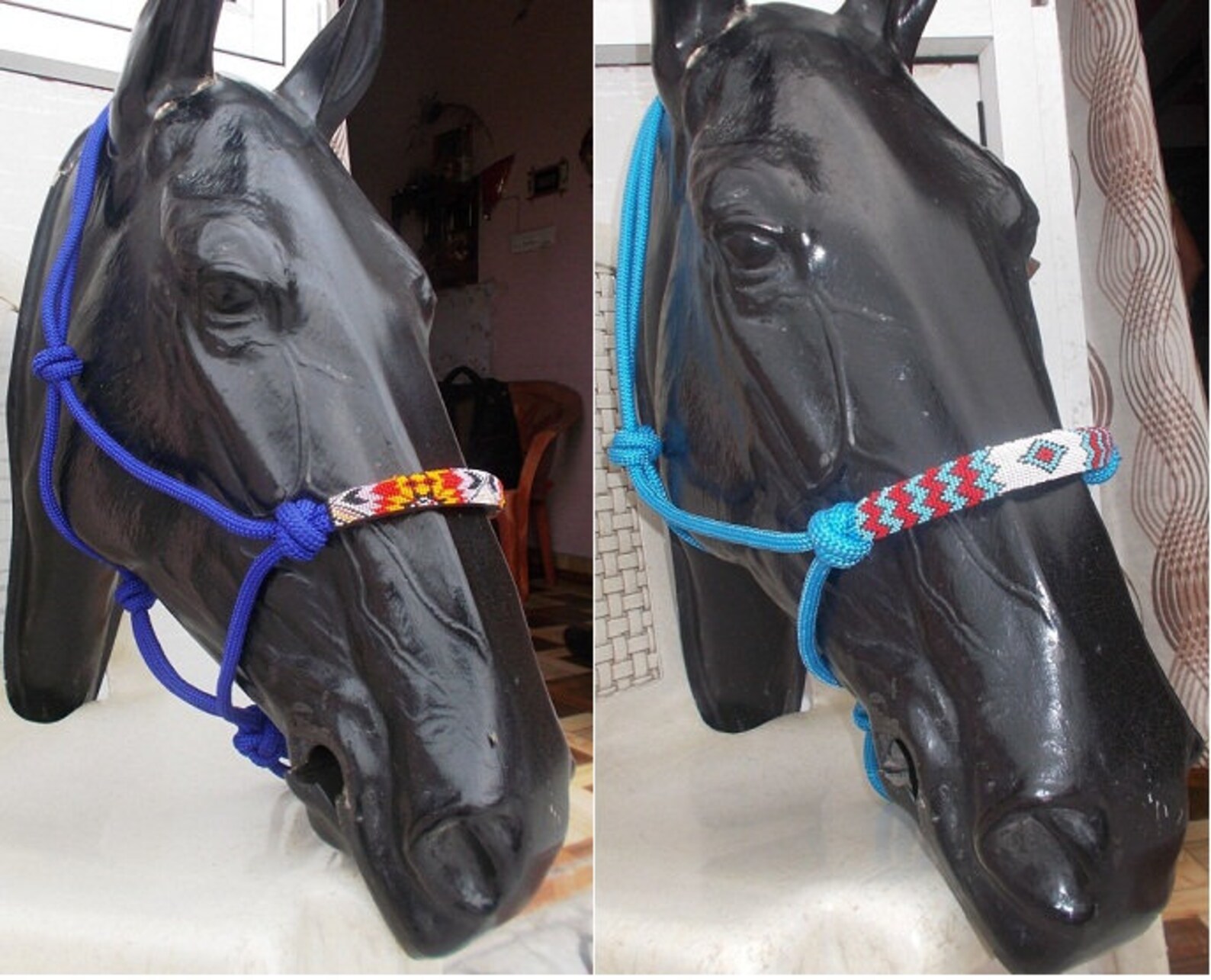 RSI Nylon Cowboy Rope Halter Horse Tack Equine Nose Band Cover - Etsy