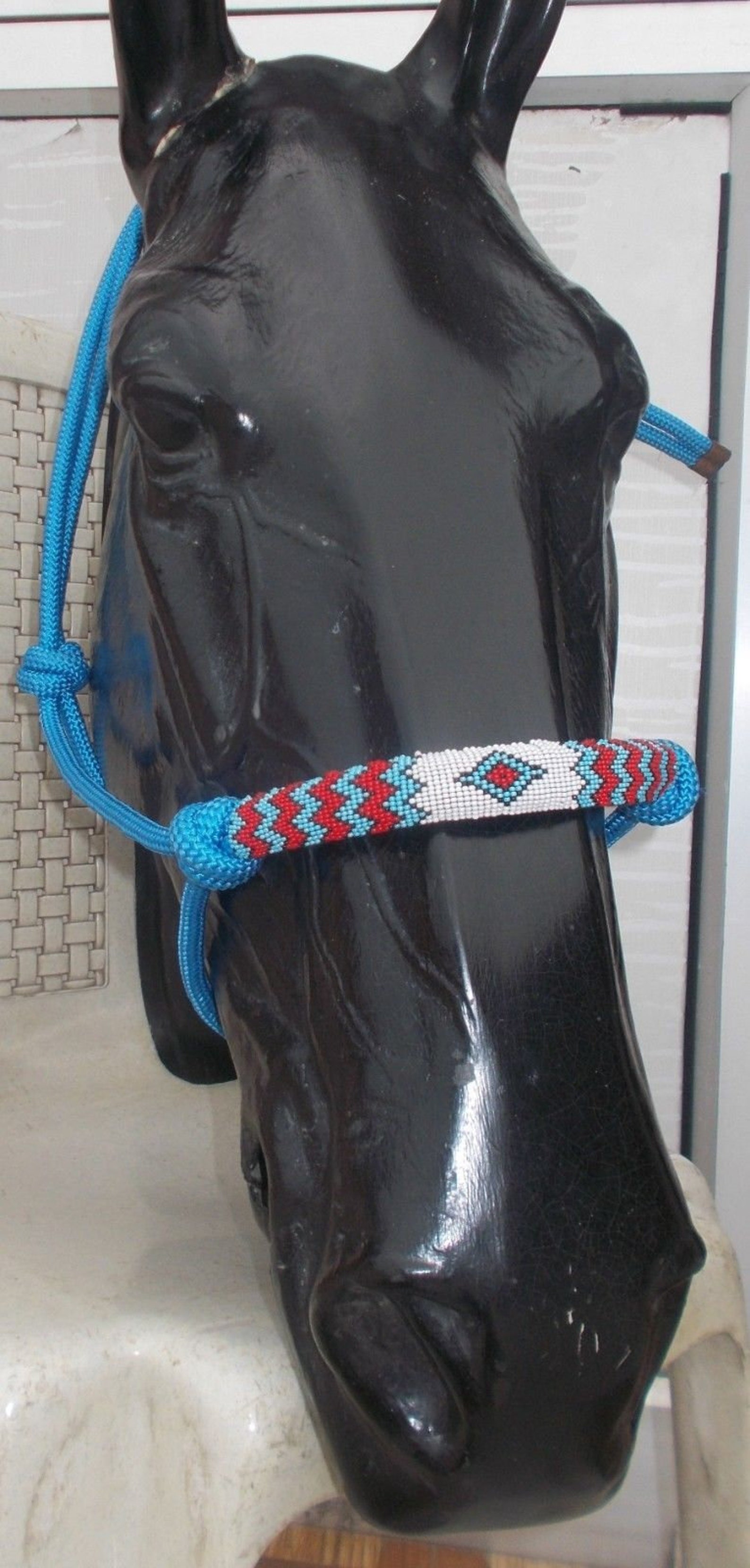 RSI Nylon Cowboy Rope Halter Horse Tack Equine Nose Band Cover - Etsy