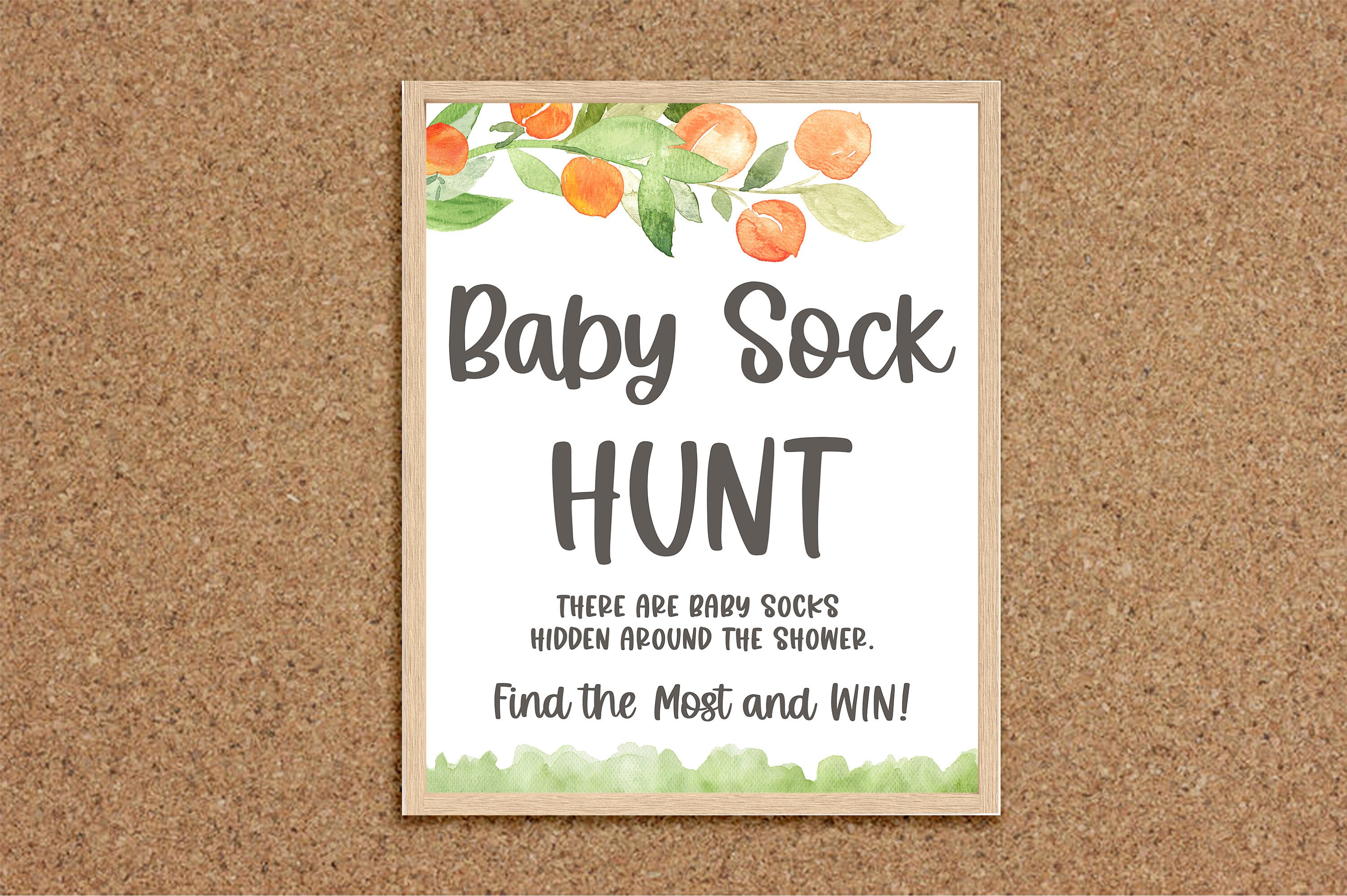 Paper & Party Supplies SP Baby Sock Hunt Baby Sock Game Sock Hunt Baby ...