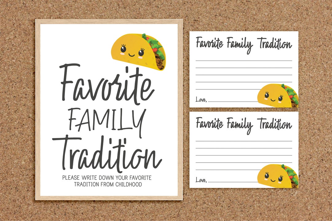 Traditions Sign Family Traditions Favorite Family Tradition - Etsy