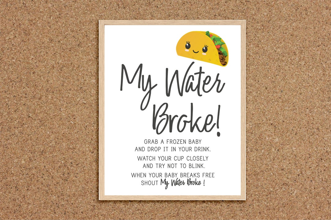 My Water Broke Game Ice Cube Baby Game My Water Broke Frozen - Etsy