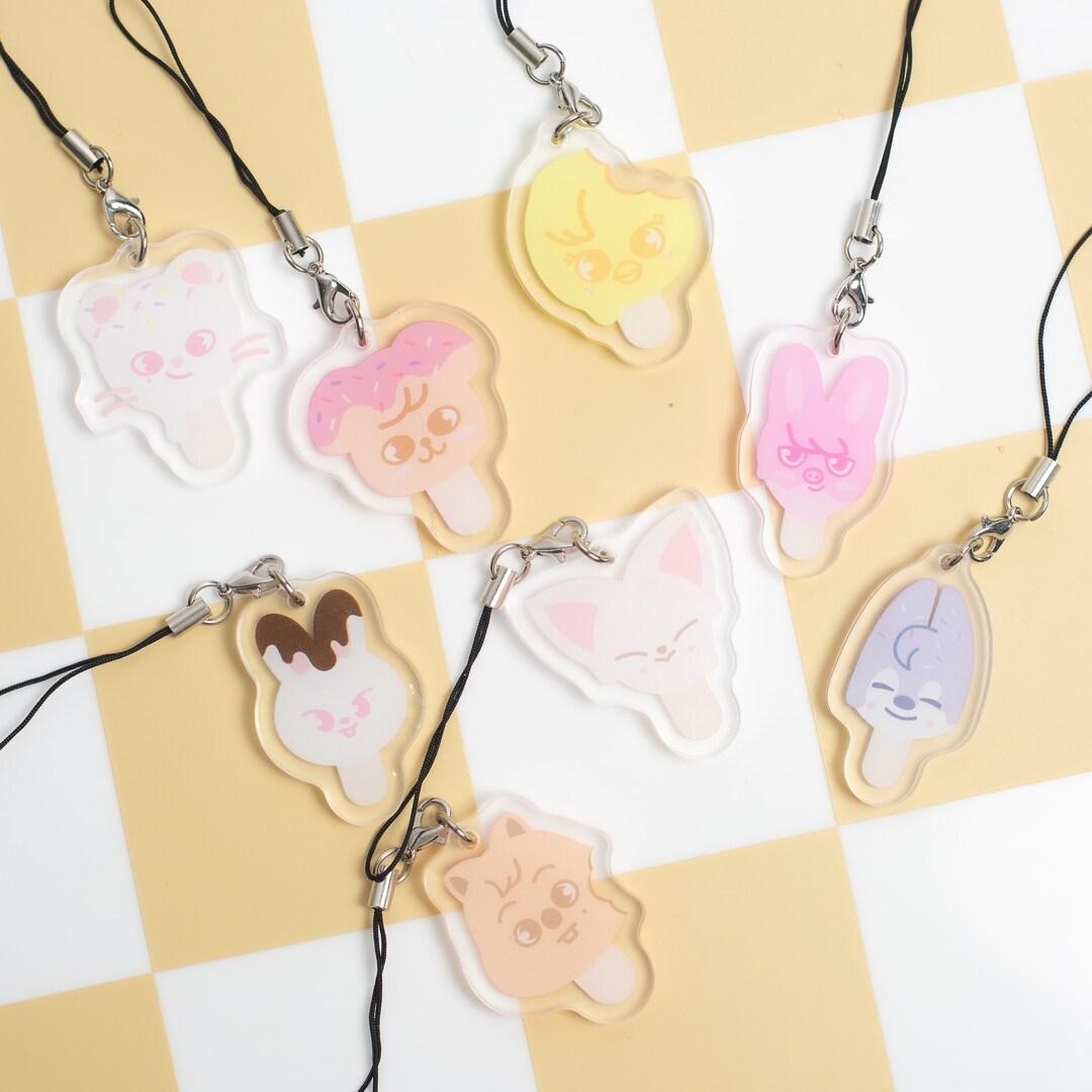 Kpop Stray Kids Inspired Phone Charm and Acrylic Keychain, Kpop ...