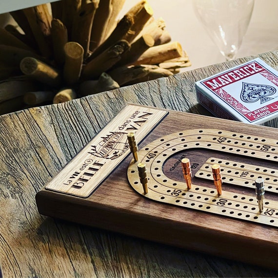 Jeu de crible. Cribbage board. | Etsy Canada