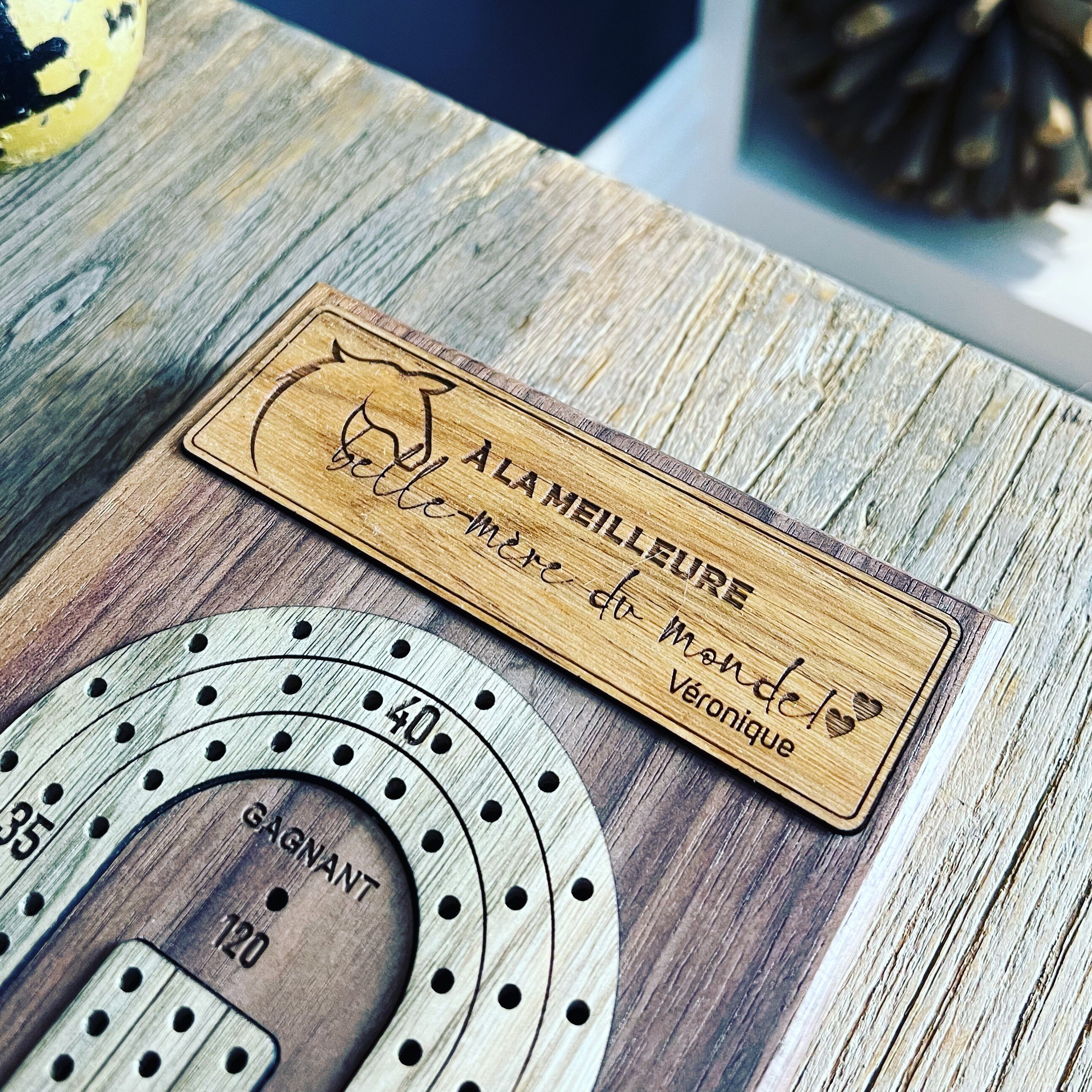 Jeu de crible. Cribbage board. - Etsy Canada