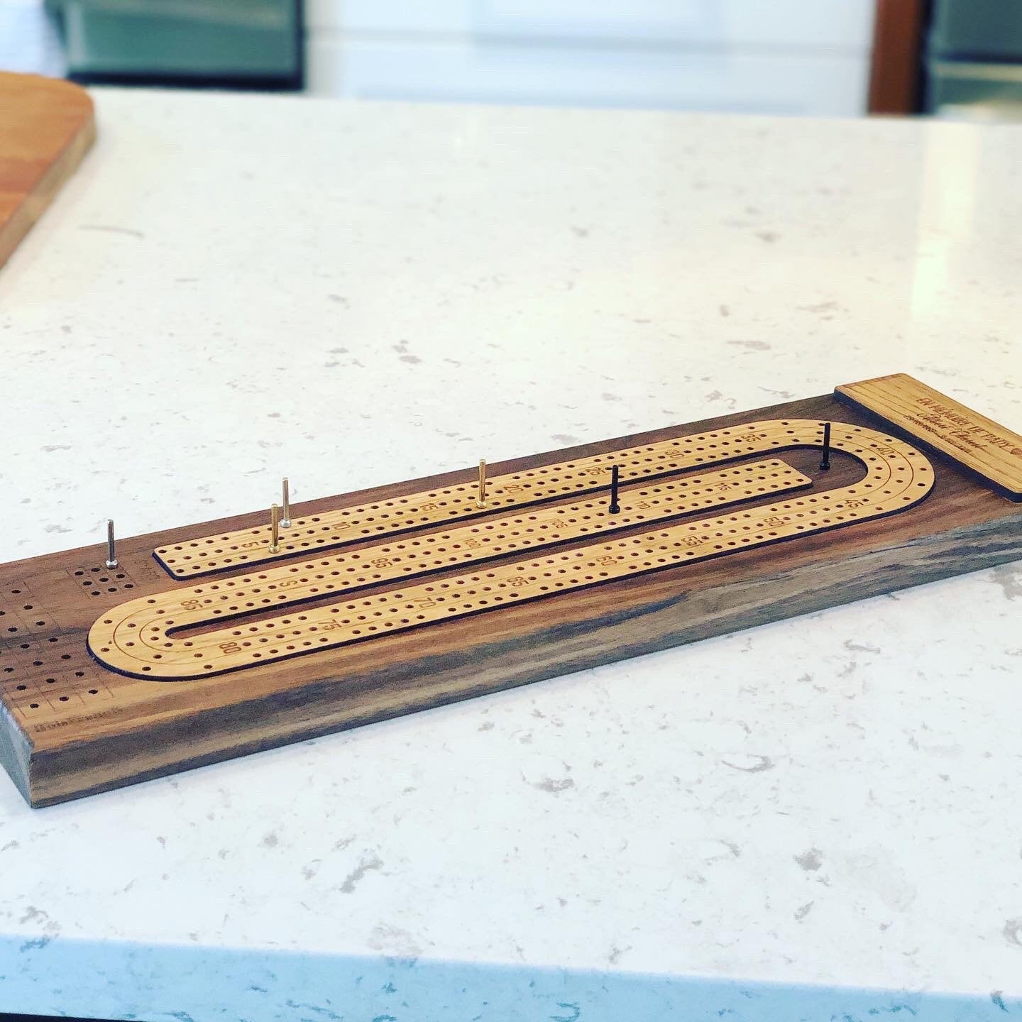 Jeu de crible. Cribbage board. - Etsy Canada
