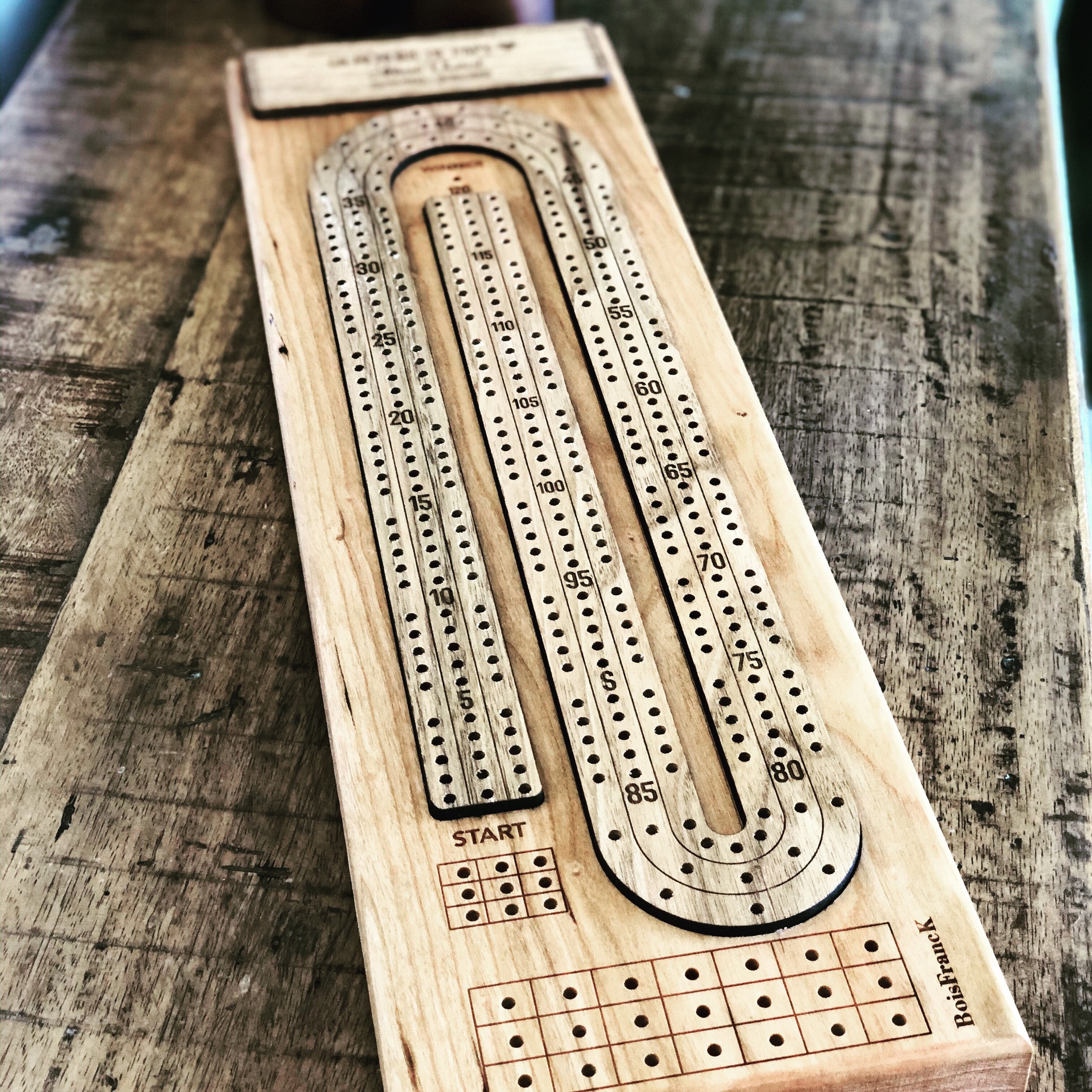Jeu de crible. Cribbage board. - Etsy Canada