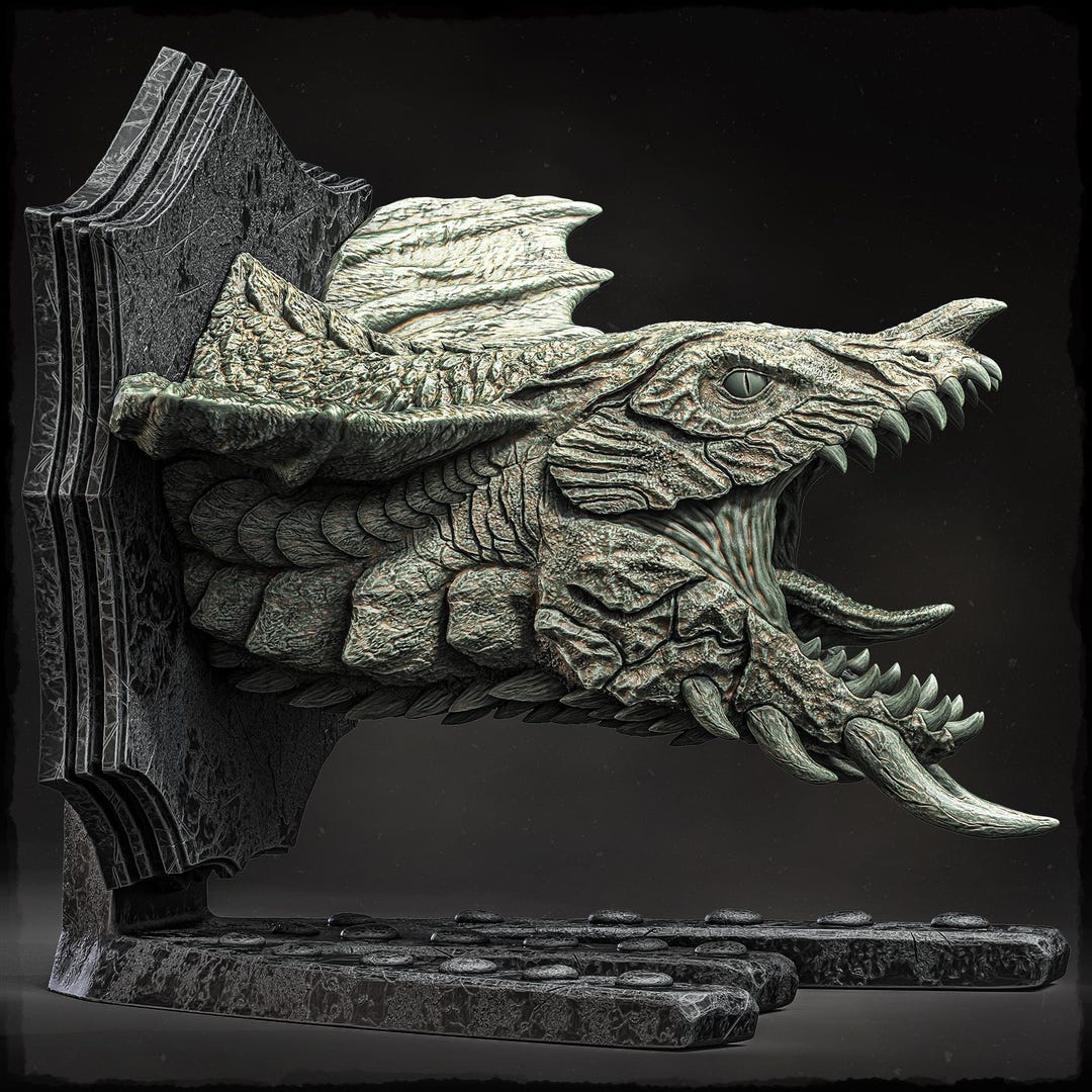 Caribbean Leviathan Head Trophy - Etsy