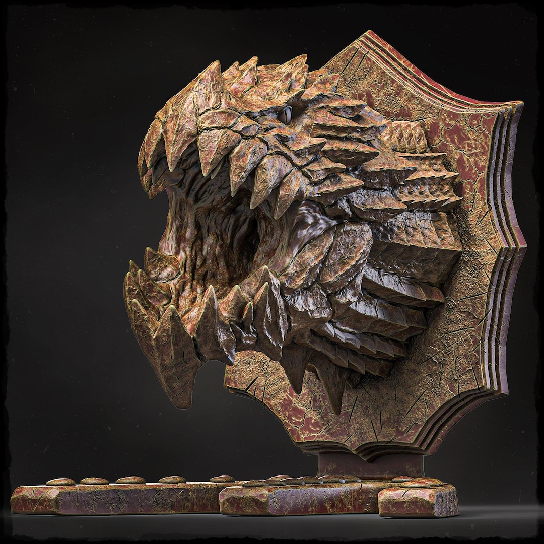 Alpine Drake Head Trophy - Etsy
