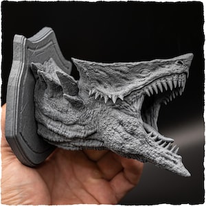 Arrowhead Dragon Head Mount - Etsy
