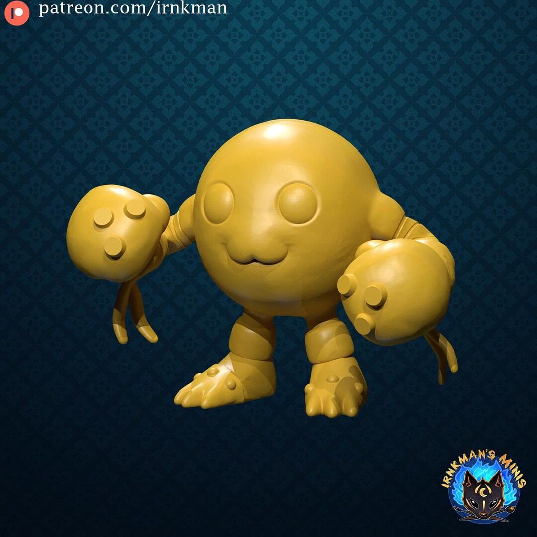 Mamemon Punching Sphere Digital Monster - Etsy