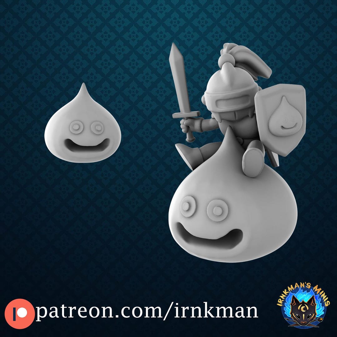 Slime and Slime Knight (dragon Quest) - Etsy