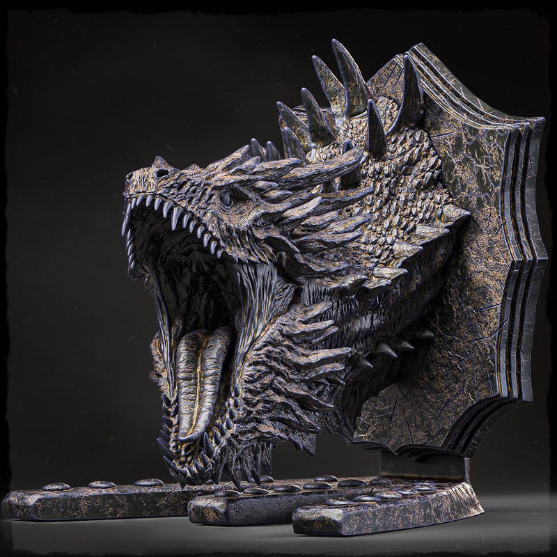 Dragon Wall Mount - Etsy