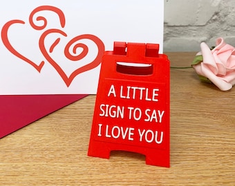 Romantic MINI SIGN. A Little Sign to Say I Love You Romantic | Etsy UK