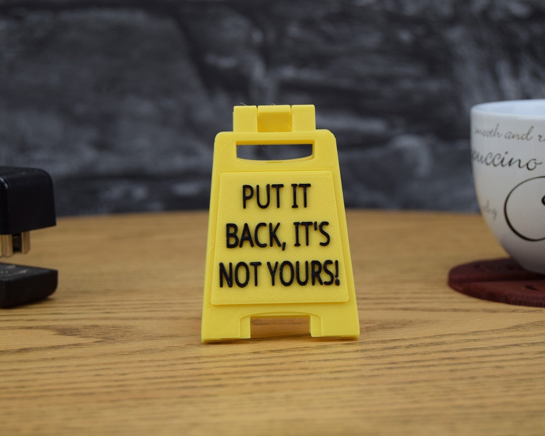 Funny Desk Sign. Own Personalised Message On! - Etsy