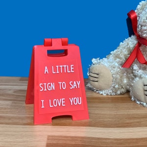 Romantic MINI SIGN. A Little Sign to Say I Love You. Valentines Gift ...