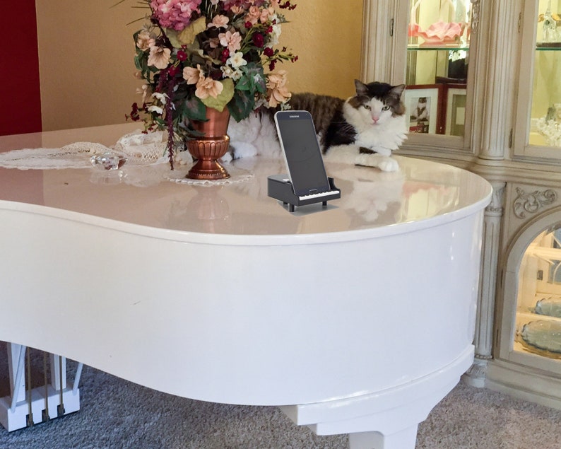 PIANO Phone Stand. Personalised Piano Phone Holder Small | Etsy