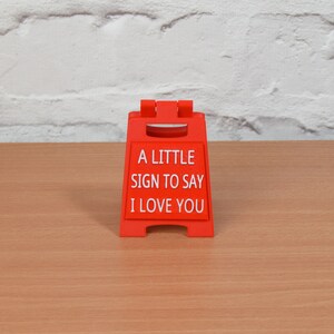 Romantic MINI SIGN. A Little Sign to Say I Love You. Valentines Gift ...