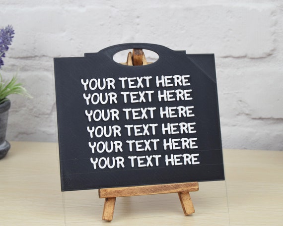 Backboard Style Desk Sign Table Sign or Display Sign. Stylish - Etsy