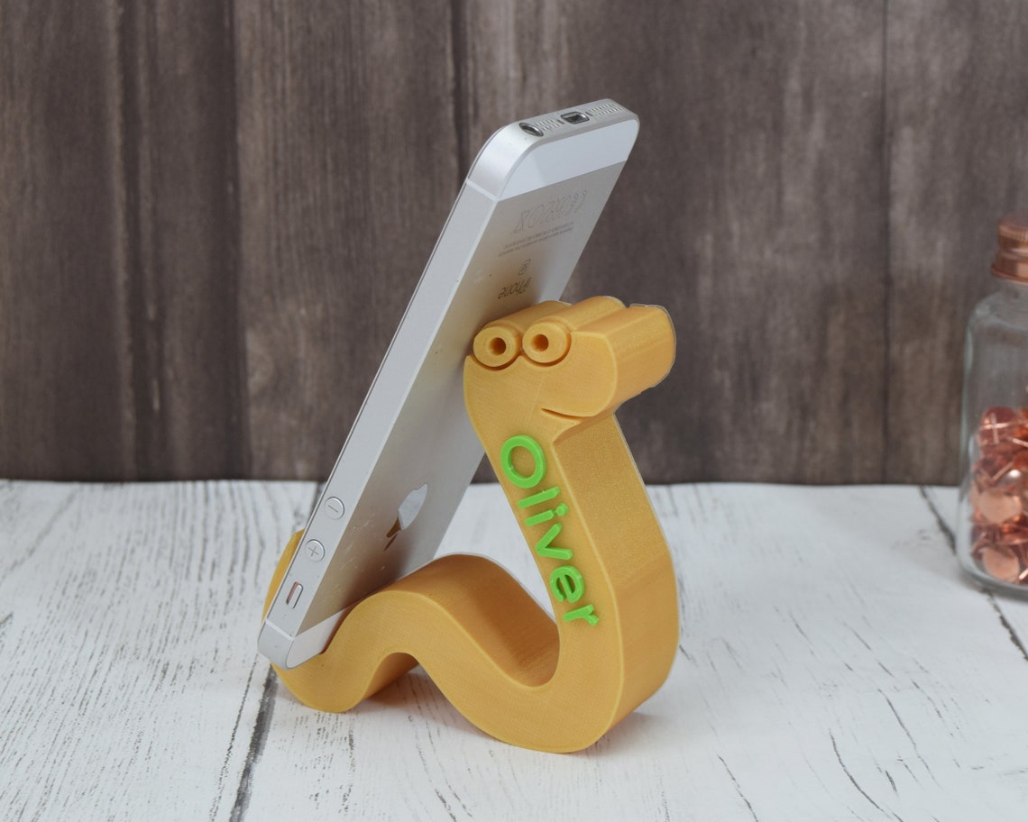 LARGE SNAKE Phone Stand. Personalised Extra Large Phone Holder | Etsy