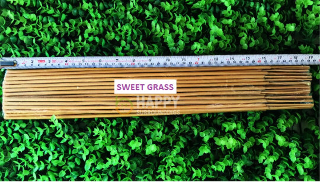 Sweet Grass 19 Inch Incense Sticks (golden) -100% Natural Incense ...