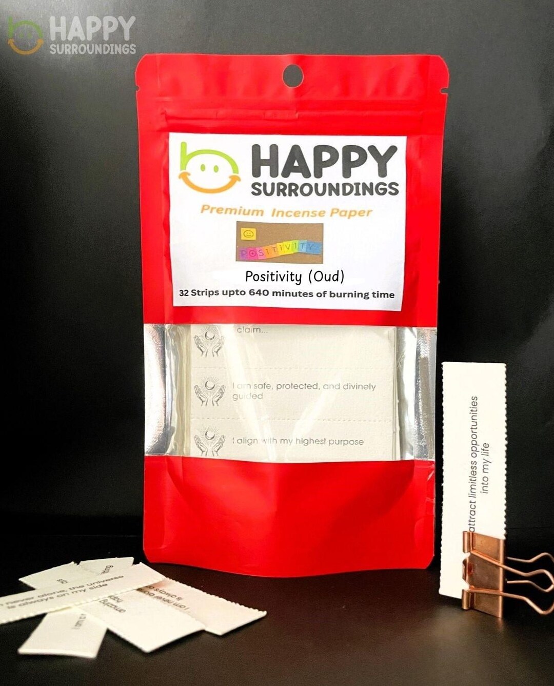 Oud Scented Incense Paper – Relaxing, Herbal Fragrance for Home or ...