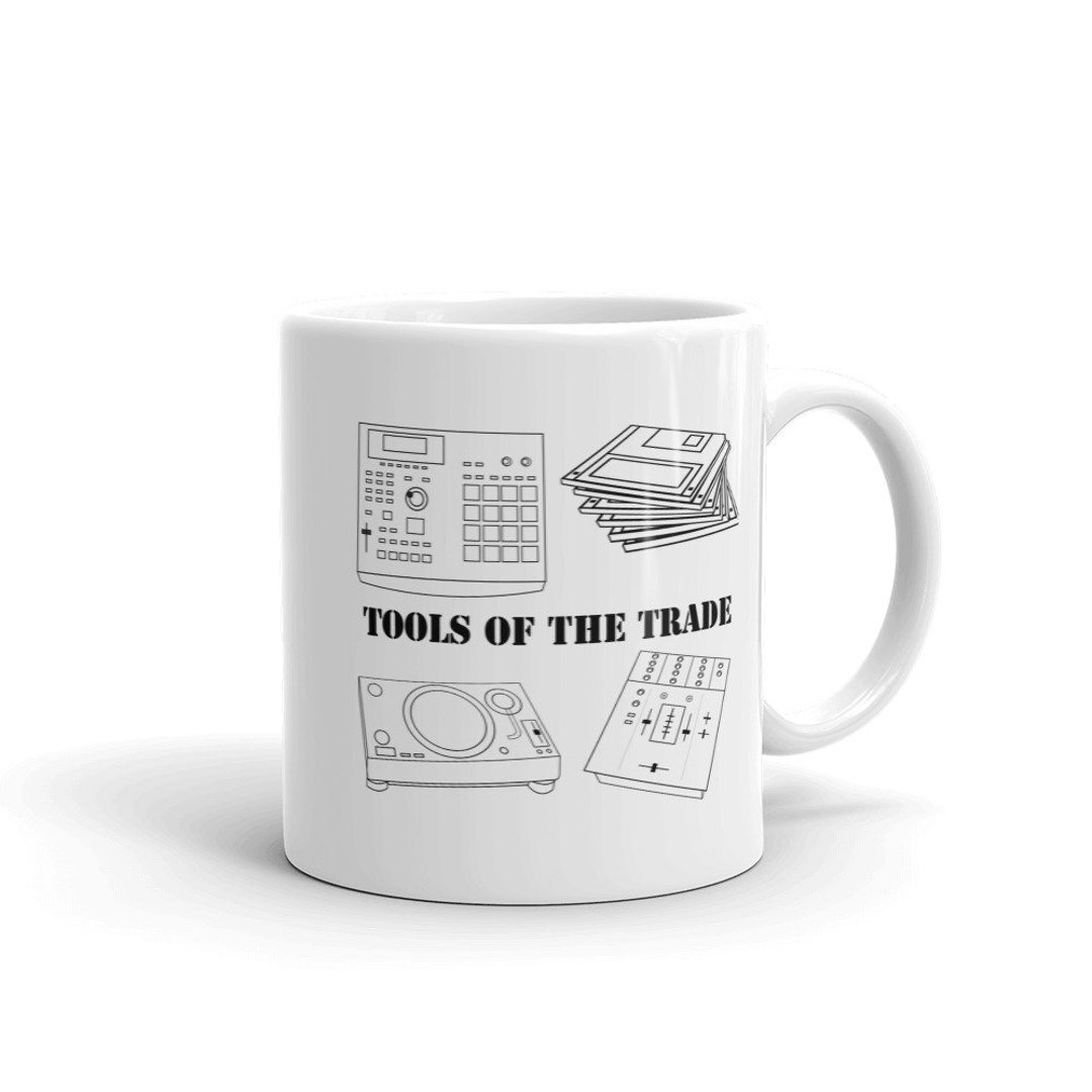 Vintage Hip Hop Mug - Drum Machine, Beat Maker, Tools of the Trade, Hip ...