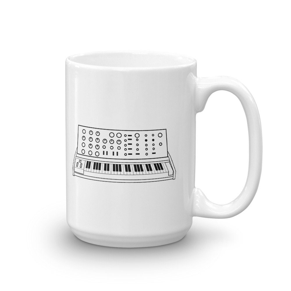 Synthesizer Mug, Keyboard Minikeyboard, Synth Mug, Coffee Music Gift ...