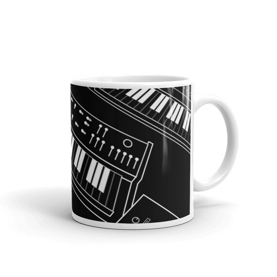 Music Synths Black Mug Unique Coffee Mugs Novelty Coffee - Etsy