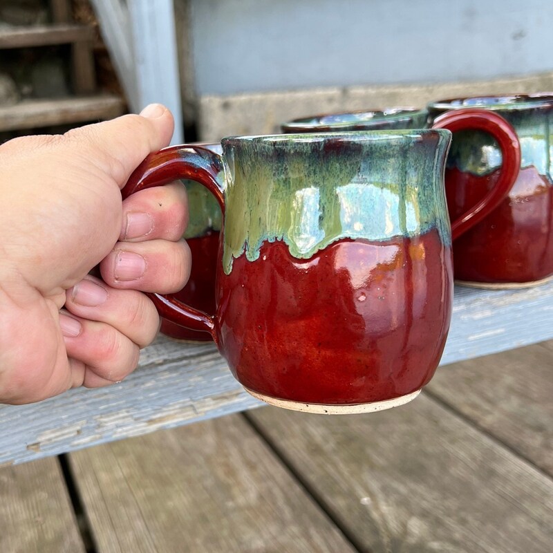 Red Mug - Etsy