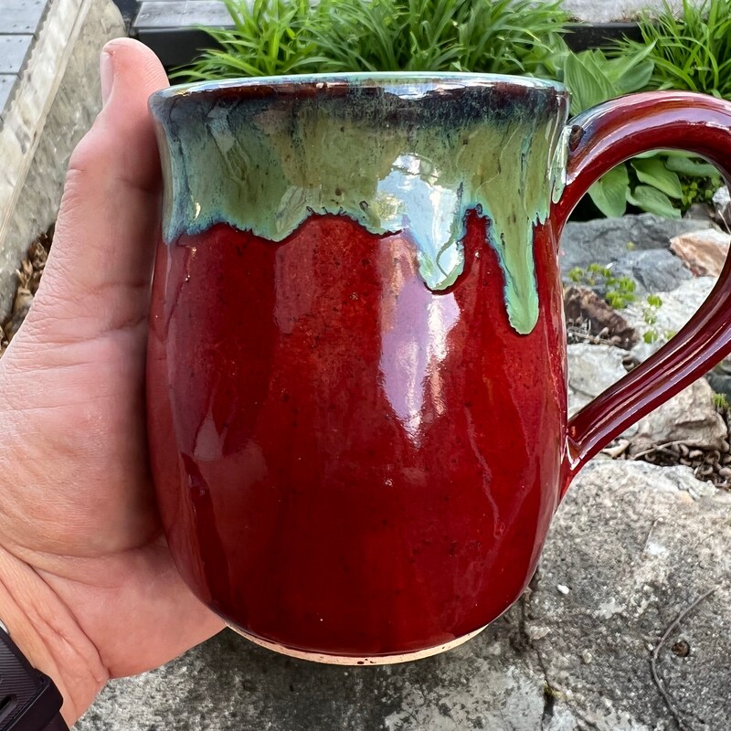 Red Mug - Etsy