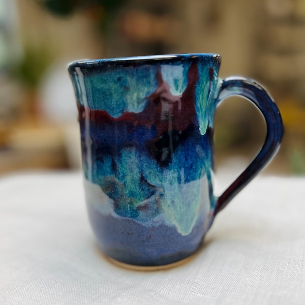 Blue Coffee Mug - Etsy