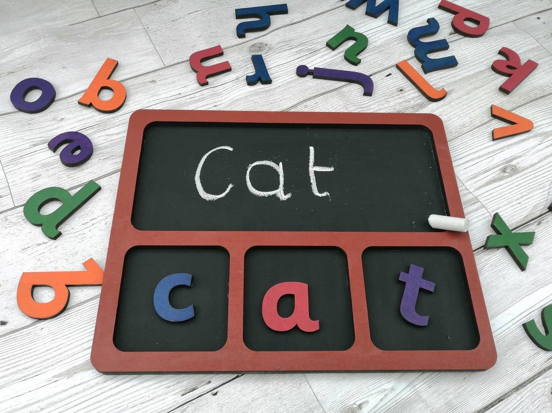 CVC Word Builder Tray Literacy Resource Phonics Reaource - Etsy