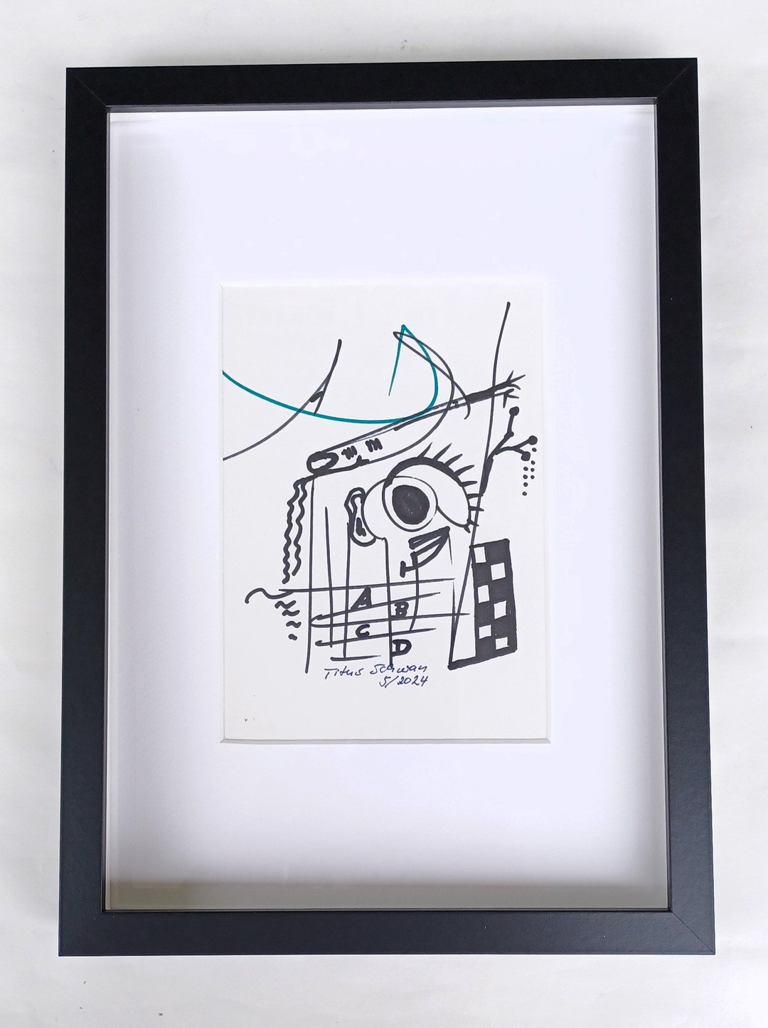 Drawing THE MOMENT. Original Drawing, Directly From the Artist's Studio ...