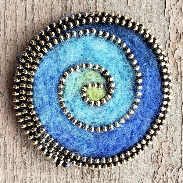 Felt Zipper Brooch - Etsy