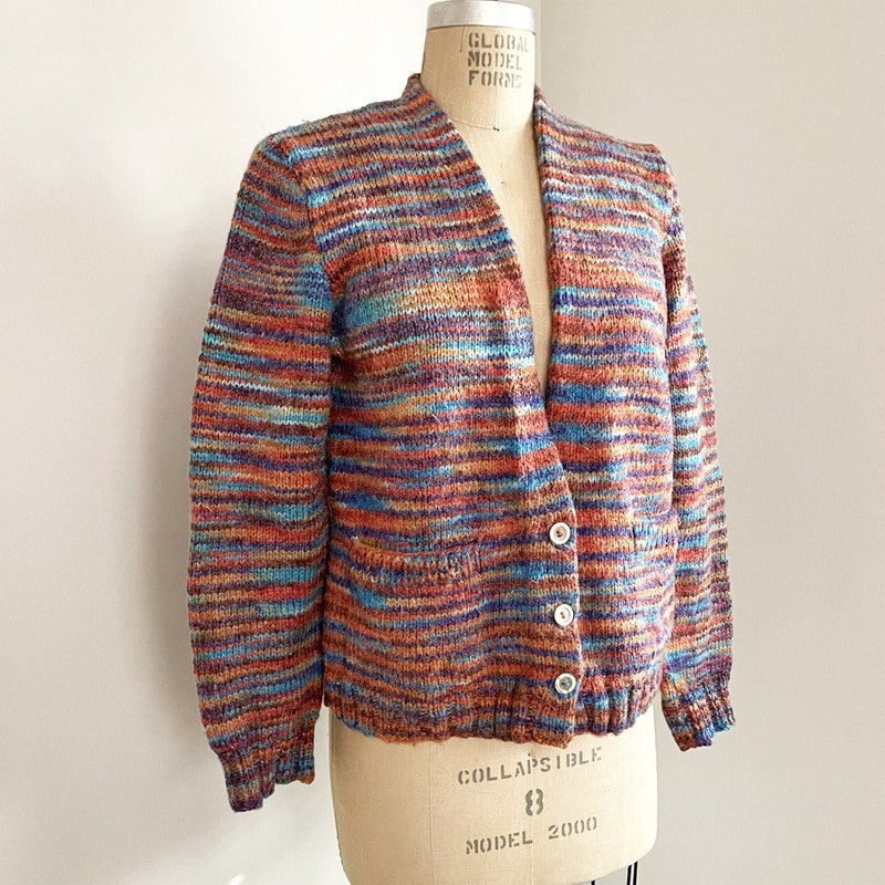 90s Colorful Sweater - Etsy