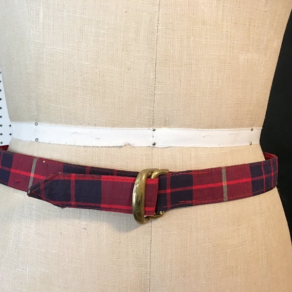Plaid Belt - Etsy