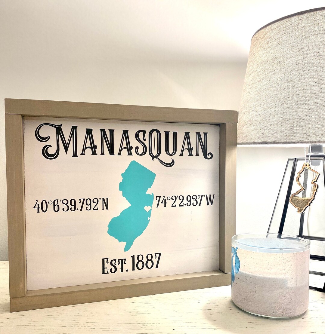 Jersey Shore Custom Hometown Sign - Etsy