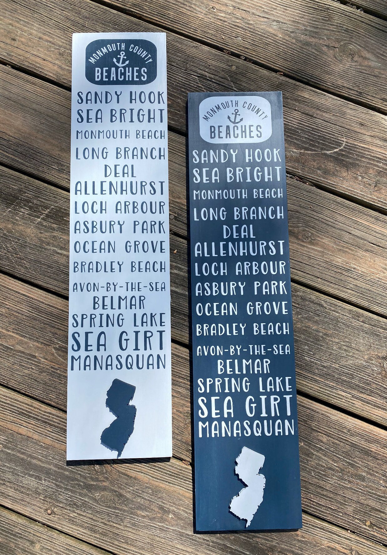 Wall Décor Wall Hangings Small Monmouth County Beaches Sign Signs etna ...