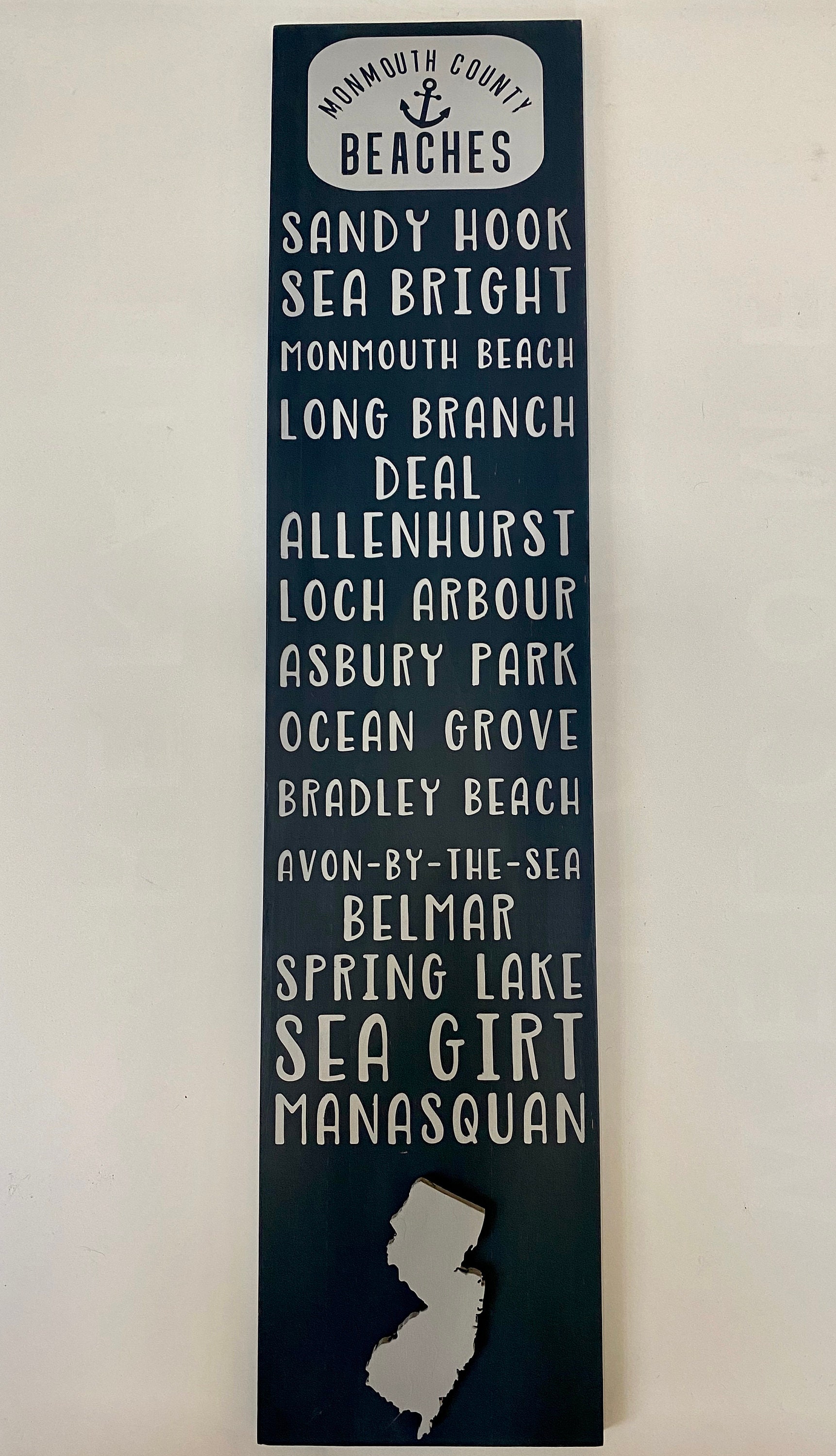 Wall Décor Wall Hangings Small Monmouth County Beaches Sign Signs etna ...