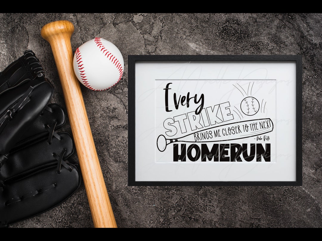 Babe Ruth Baseball Quote Digital Print - Etsy