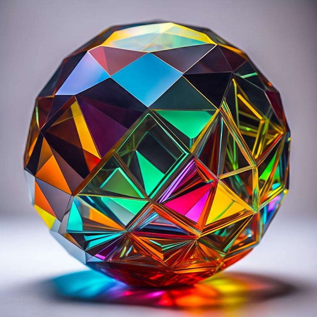 Rainbow Sphere-4 (DIGITAL DOWNLOAD for PRINT) - Etsy