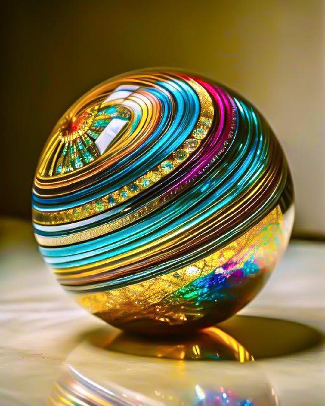 Rainbow Sphere-15 ( DIGITAL DOWNLOAD for PRINT) - Etsy