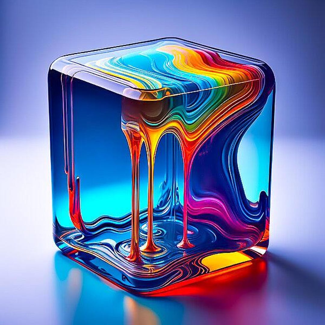 Liquid Cube-2 (DIGITAL DOWNLOAD for PRINT) - Etsy