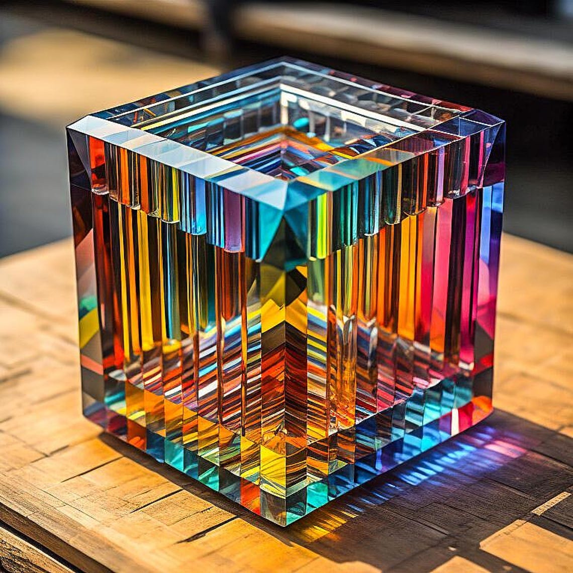 Crystal Cube (DIGITAL DOWNLOAD) (PRINT) - Etsy